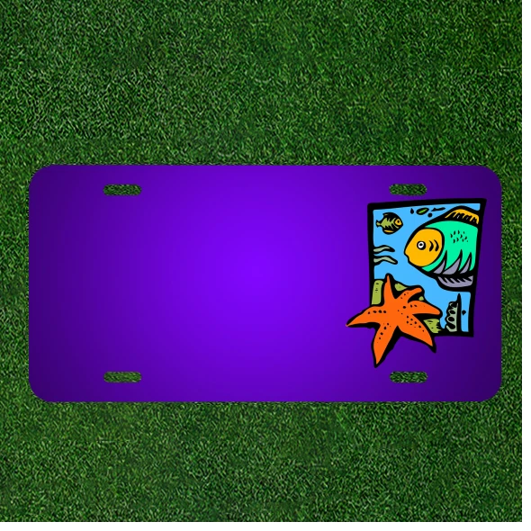 CUSTOM PERSONALIZED LICENSE Plate With Add Names To Sea Life Marine ...