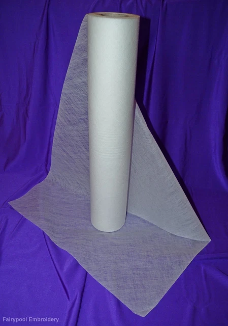 SOLVY FABRIC 3MTS x 50cm Water Soluble Embroidery Stabiliser folded ...