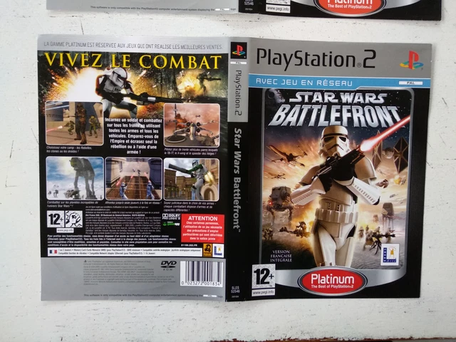 JAQUETTE/FRONT-BACK COVER STAR wars battlefront Sony Playstation PS2 FR ...