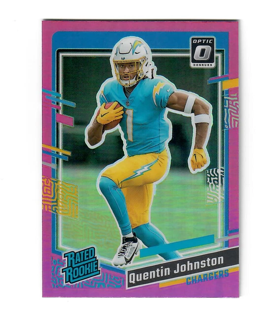 CHARGEURS QUENTIN JOHNSON 2023 Donruss Optique Rose Holo Rookie Rc #353 ...
