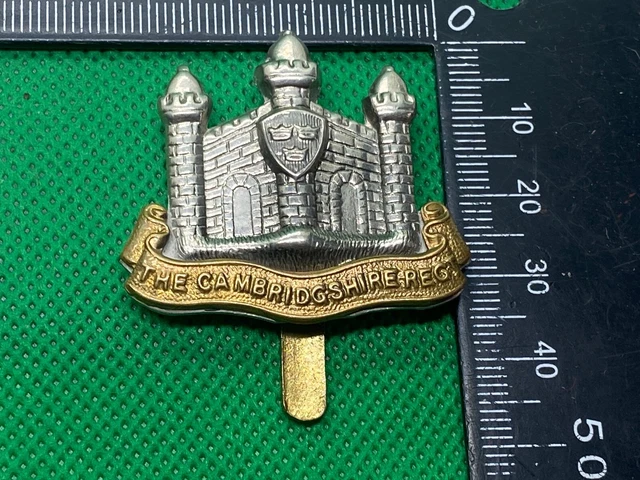 BRITISH ARMY - The Cambridgeshire Regiment Cap Badge £12.00 - PicClick UK