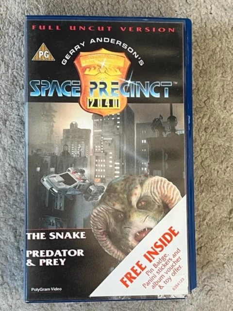 SPACE PRECINCT VHS Video Tape Gerry Anderson The Snake & Predator ...