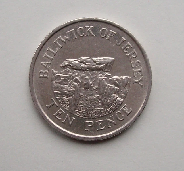 BRITISH 2002, BAILIWICK Of Jersey 10p, Ten Pence Coin. Henge. £1.50 ...