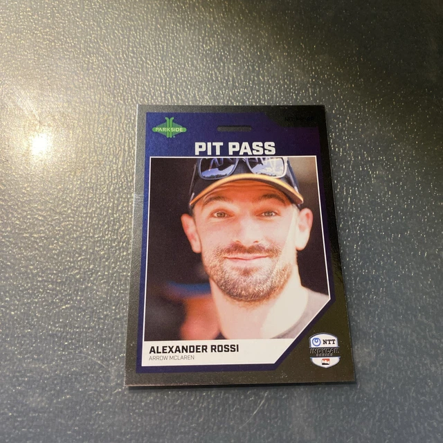 2024 PARKSIDE NTT Indy Car Racing PIT PASS Card ALEXANDER ROSSI $0.99 ...