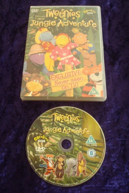 DVD.TWEENIES.JUNGLE ADVENTURE.CBEEBIES.BBC.EXCLUSIVE.FIZZ.MILO.JAKE ...