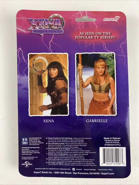 SUPER7 REACTION XENA: Warrior Princess Gabrielle Action Figure $36.01 ...