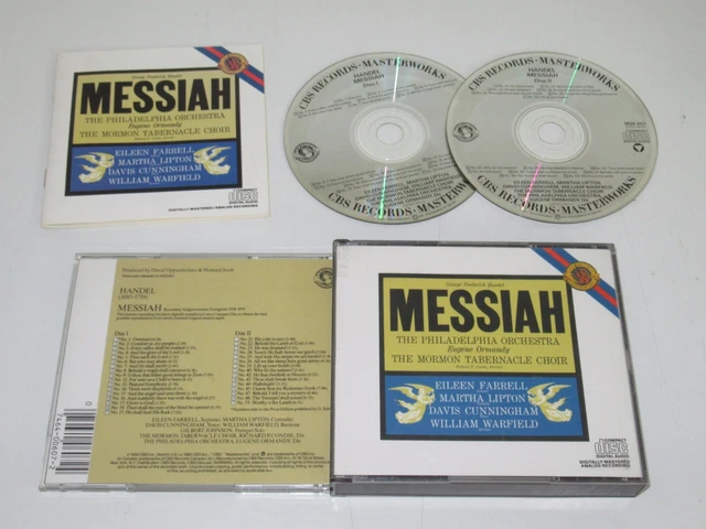 HAENDEL/MESSIAH/MORMON TABERNACLE (CBS Masterworks M2K 607) 2XCD Box ...