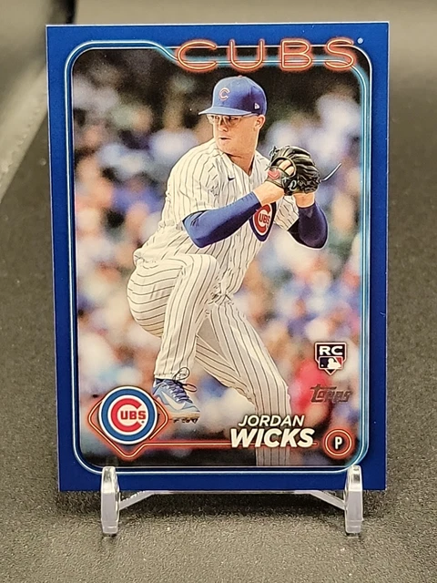 2024 TOPPS SERIES 2 Jordan Wicks blu reale parallelo #613 Rookie RC Chicago Cubs EUR 2,24 ...