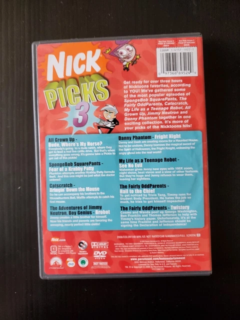 NICKELODEON NICK PICKS Vol. 3 DVD Nicktoons Catscratch Fairly ...