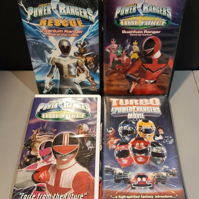 LOT 4 MIGHTY Morphin Power Rangers VHS Time Force Quantum Ranger $20.00 ...