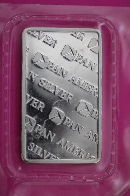 10 GRAMS SILVER Bar Pan American Silver Corp Mint Sealed Guaranteed ...