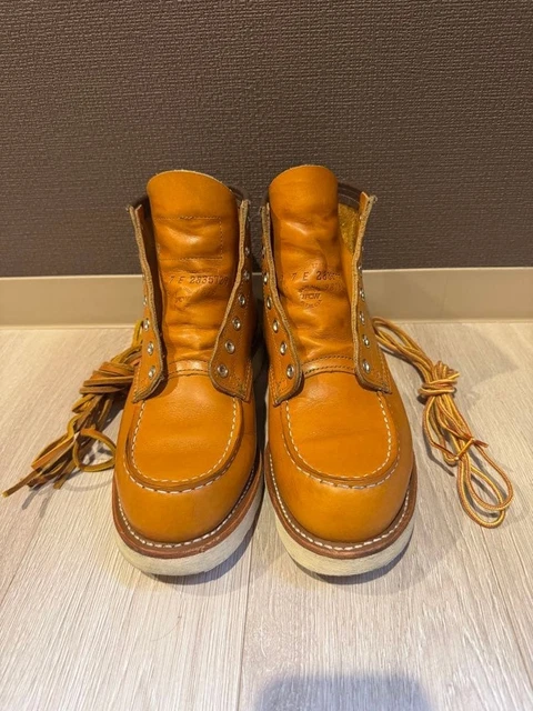RED WING 9875 Irish Setter Moc Toe Boots Gold Russet Leather US 7 E ...