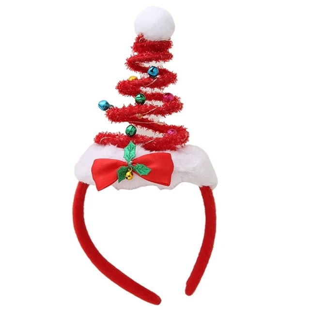 GLOWING SPRING HAIR Hoop LED Christmas Tree Headband Lovely Cartoon ...