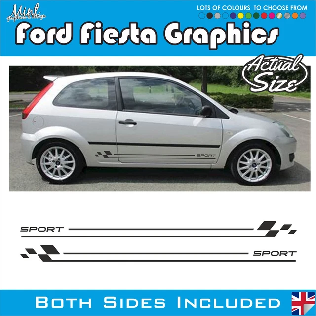 FORD FIESTA MK6 Compatible ST Zetec Stripes RS 3 / 5 Door Decals ...