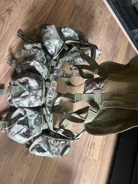 SPECIAL FORCES MOLLE Airborne WEBBING BTP CAMO -MULTICAM MTP Match ...