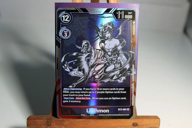 LILITHMON BT3-091 SR Digimon Card Game 2020 V1.0 Alternate Art English Near Mint EUR 122,49 ...