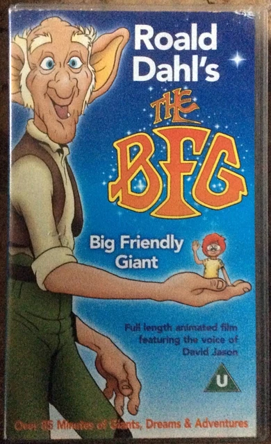 THE BFG [UK, VHS] - Animated Fantasy - Based on Roald Dahl’s Novel ...