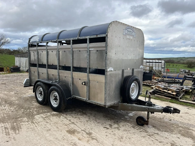 GRAHAM EDWARDS GET 126 12Ft X 6Ft Livestock / Cattle Trailer Twin Axle ...