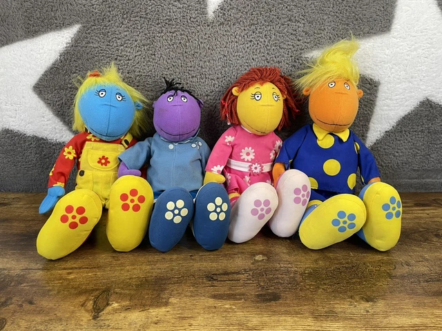 BBC TWEENIES X 4 Soft Toy Bundle,14” Plush, Milo, Jake, Fizz, Bella ...