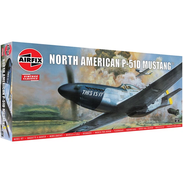 AIRFIX 1/24 NORTH American P-51D Mustang Model Aircraft £44.99 ...