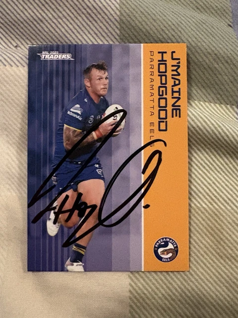 SIGNED JMAINE HOPGOOD Parramatta Eels 2025 NRL Traders Card £4.11 ...
