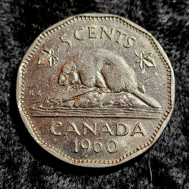 1960 5 CENT Canadian Nickle.💥Read Discrip Info 2-Know💥 $1.49 - PicClick CA