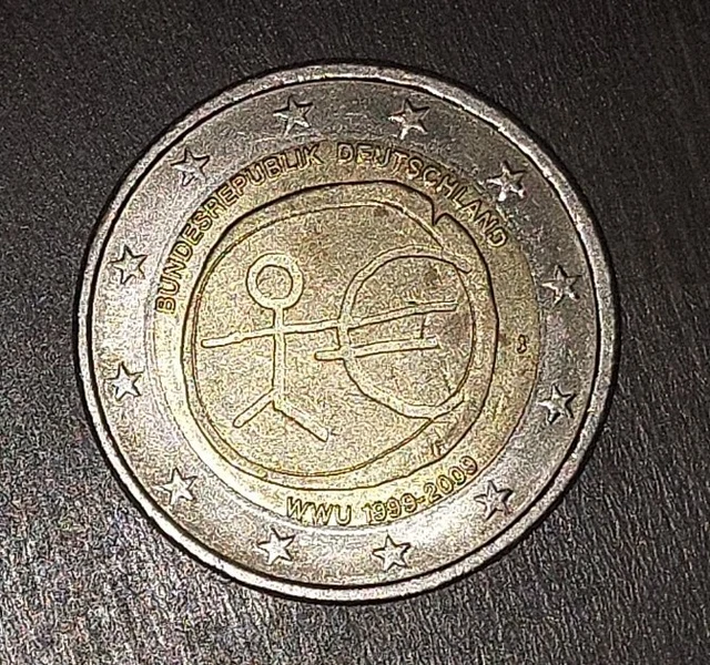 2 EURO MÜNZE mit Strichmännchen Serie WWU 1999-2009 seltene Münze EUR 250,00 - PicClick DE
