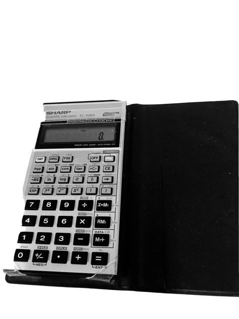 VINTAGE SHARP EL-506A Scientific Calculator W/ Case, Works $14.95 ...