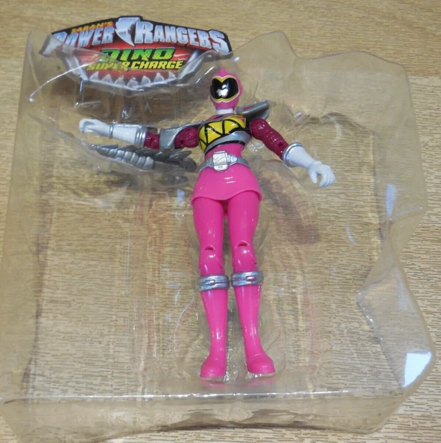 POWER RANGERS DINO Super Charge Pink Ranger + Weapon £7.50 - PicClick UK