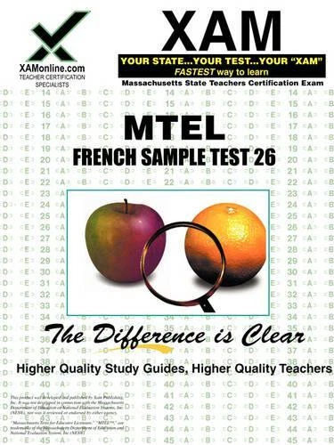 SHARON A WYNNE MTEL French Sample Test 26 Teacher Certification Test ...
