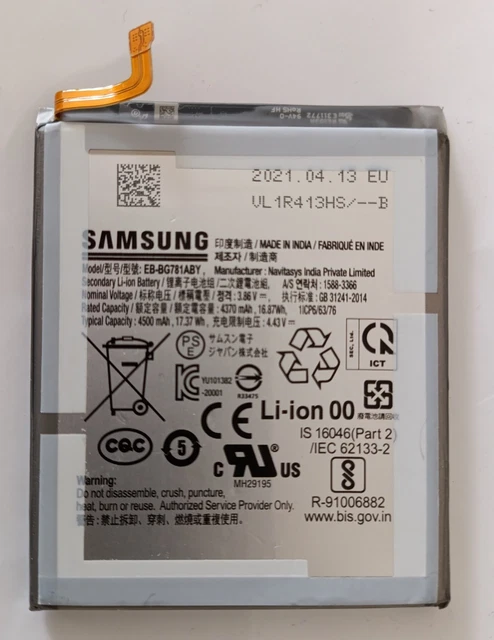 ORIGINAL SAMSUNG AKKU EB-BG781ABY Galaxy S20FE A52 5G A52s Batterie Accu Battery EUR 7,80 ...