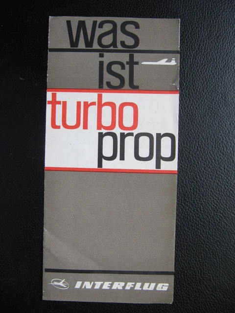 INTERFLUG BROCHURE WAS ist turbo prop EUR 9,99 - PicClick DE