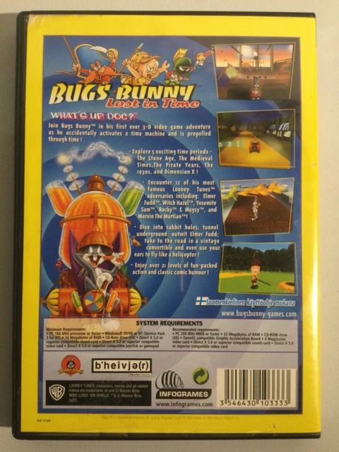 BUGS BUNNY LOST in Time COMPLETE version PC CD-ROM £2.50 - PicClick UK