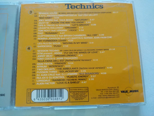 TECHNICS THE ORIGINAL Sessions Vol IV Limited Edition 2000 Techno - 4 x ...