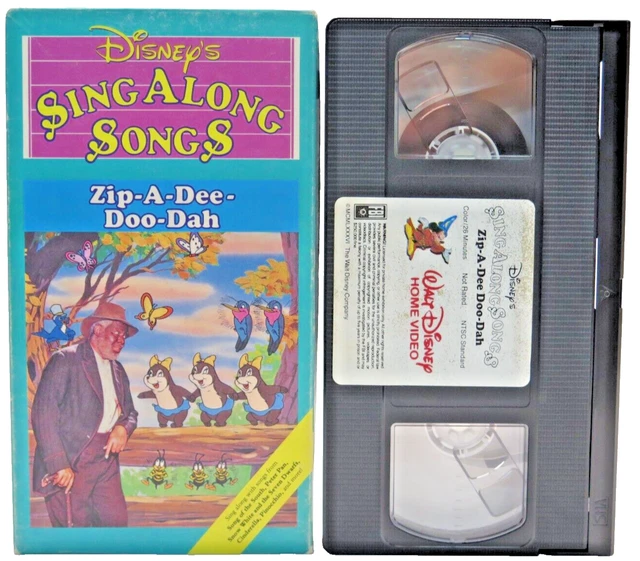DISNEY'S SING ALONG Songs Zip-A-Dee-Doo-Dah VHS 1986 £14.12 - PicClick UK