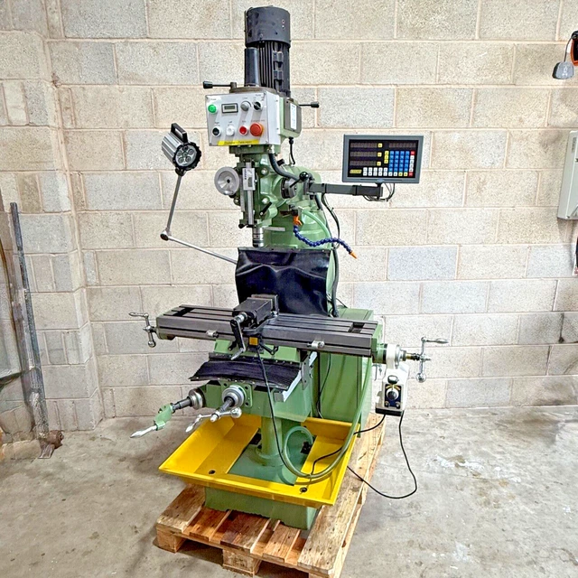 WARCO WM-20 VARIO Turret Milling Machine 230v Single Phase with DRO £ ...