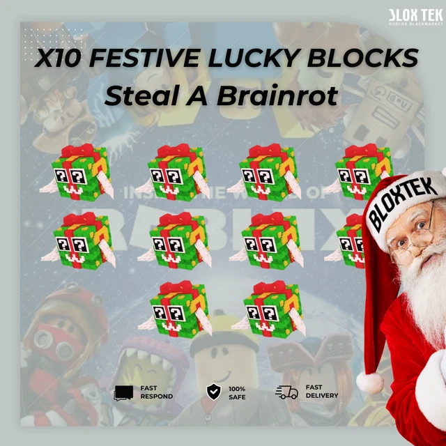 🎁 X10 FESTIVE Lucky Block's | All Secrets | Brainrot | 24/7 DELIVERY ...