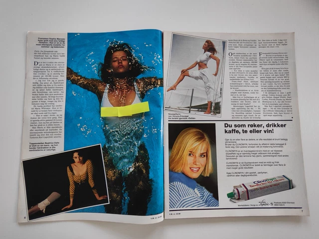 MARIA WHITTAKER, SOPHIE MARCEAU, ROBERTO BAGGIO Norwegian magazine VI ...