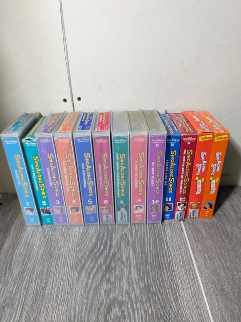 LOT OF 13 Disney's Sing Along Songs VHS Zip-A-Dee-Doo-Dah Christmas Heigh Ho Etc £36.41 ...