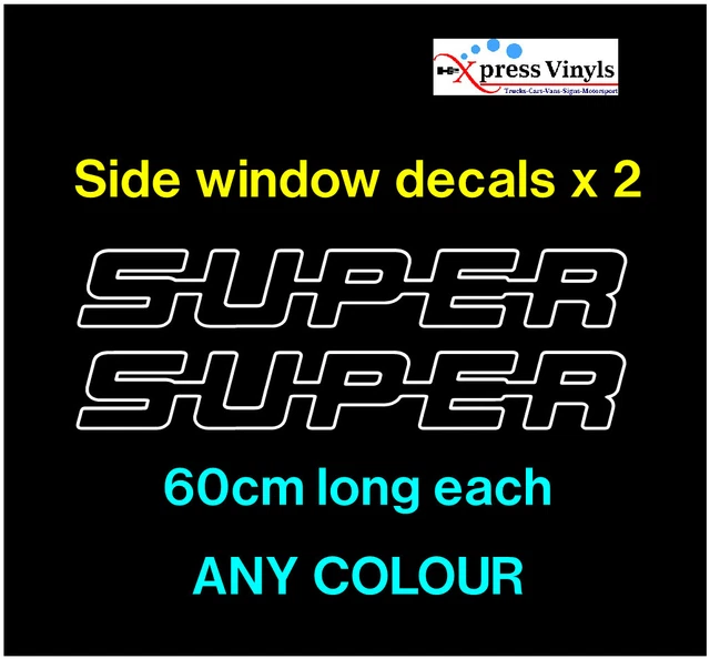 SCANIA SUPER WINDOW decals x 2. scania truck cab stickers ANY COLOUR £ ...