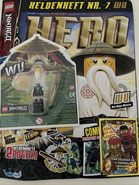 LEGO NINJAGO HELDENHEFT Hero Wu Magazin Zeitschrift Nr 7/24 NEU OVP ...