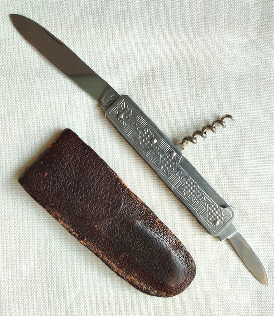 FORON GENTLEMAN TASCHENMESSER Ddr C-Stahl Griffschalen Edelstahl ...