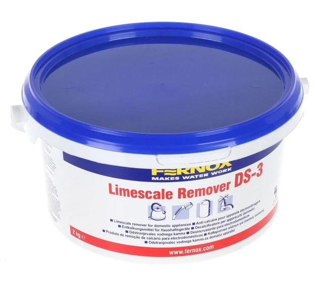 DS3 FERNOX DS-3 Heavy Duty Limescale Remover Descaler 2Kg Tub For Water ...