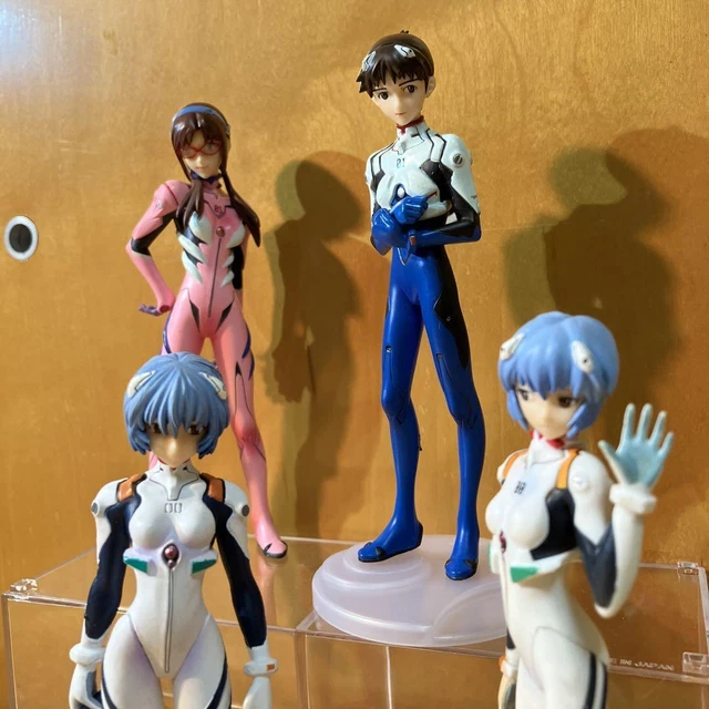 EVANGELION FIGURE SHINJI Rei Mari Plug Suit Bandai Gasha Portraits Lot ...