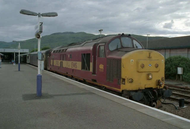 EWS 37421 CLASS 37 Diesel-Electric Locomotive Railway Photo £1.05 ...