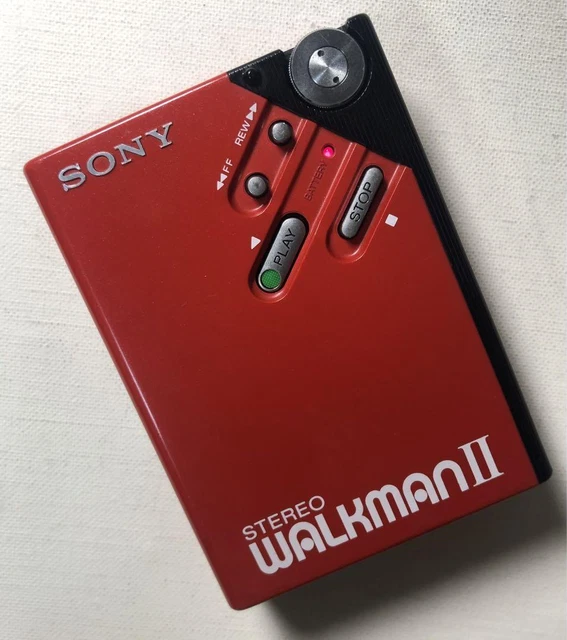 SONY WALKMAN WM-2 Red Portable Cassette Player Repaired £268.81 ...