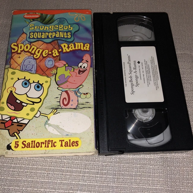 SPONGEBOB SQUAREPANTS VHS Sponge-A-Rama 2003 Nickelodeon Rare Promo ...