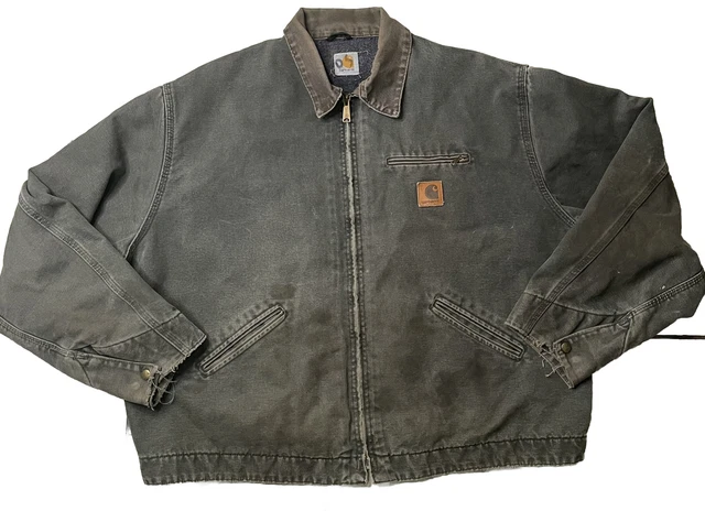 VINTAGE CARHARTT J97 MOS Detroit Jacket XXL Moss Green RareBlanket ...