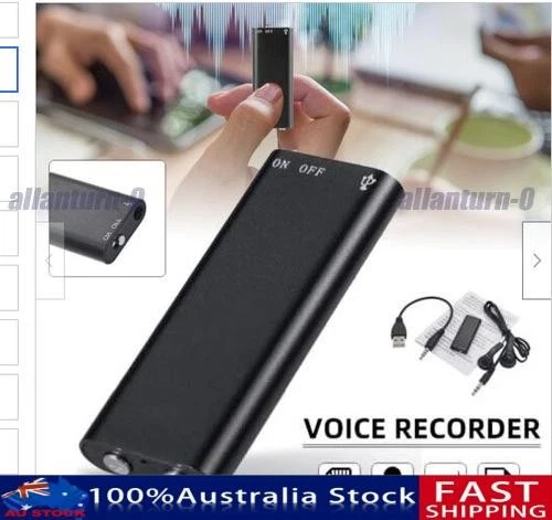 MINI DIGITAL VOICE Recorder 8GB USB Flash Drive Audio Recording Mp3 ...