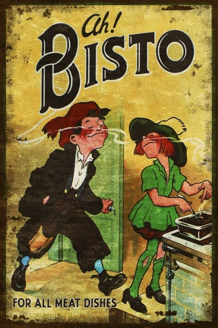 AH! BISTO GRAVY Advert, Aged Look, Vintage Style New Metal Sign Plaque ...